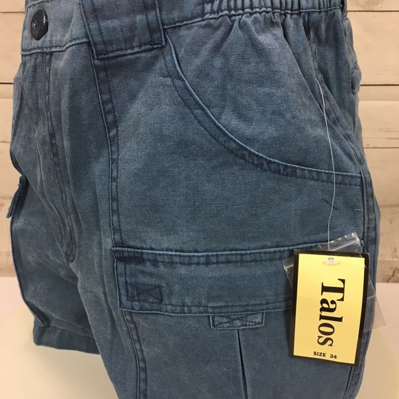 Talos Shorts Nwt Outdoors Talos Mens Cargo Hiking Shorts Blue Poshmark